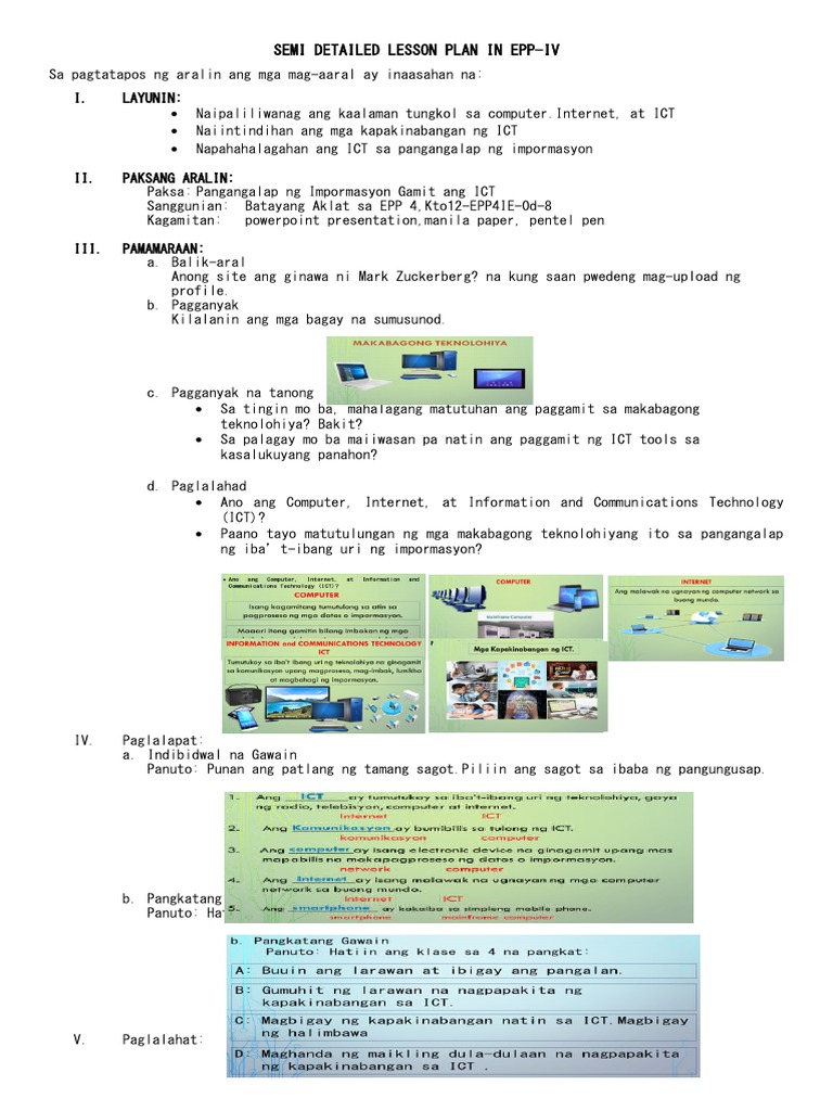 Semi Detailed Lesson Plan in Epp - Q2 | PDF
