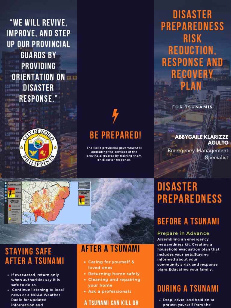 Disaster Preparedness Risk Reduction, Response and Recovery Plan | PDF ...