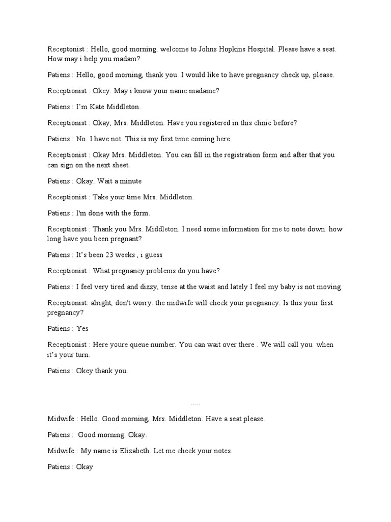 My Practice Script | PDF | Human Pregnancy | Maternal Health