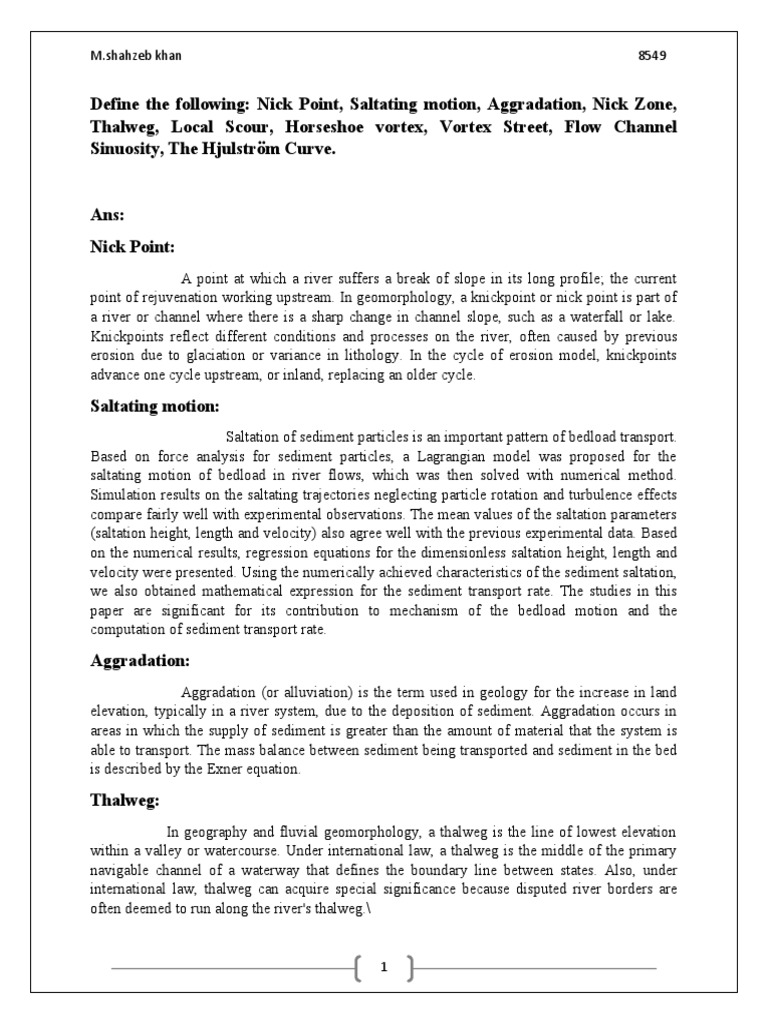 8549 Hydrology Lab | PDF