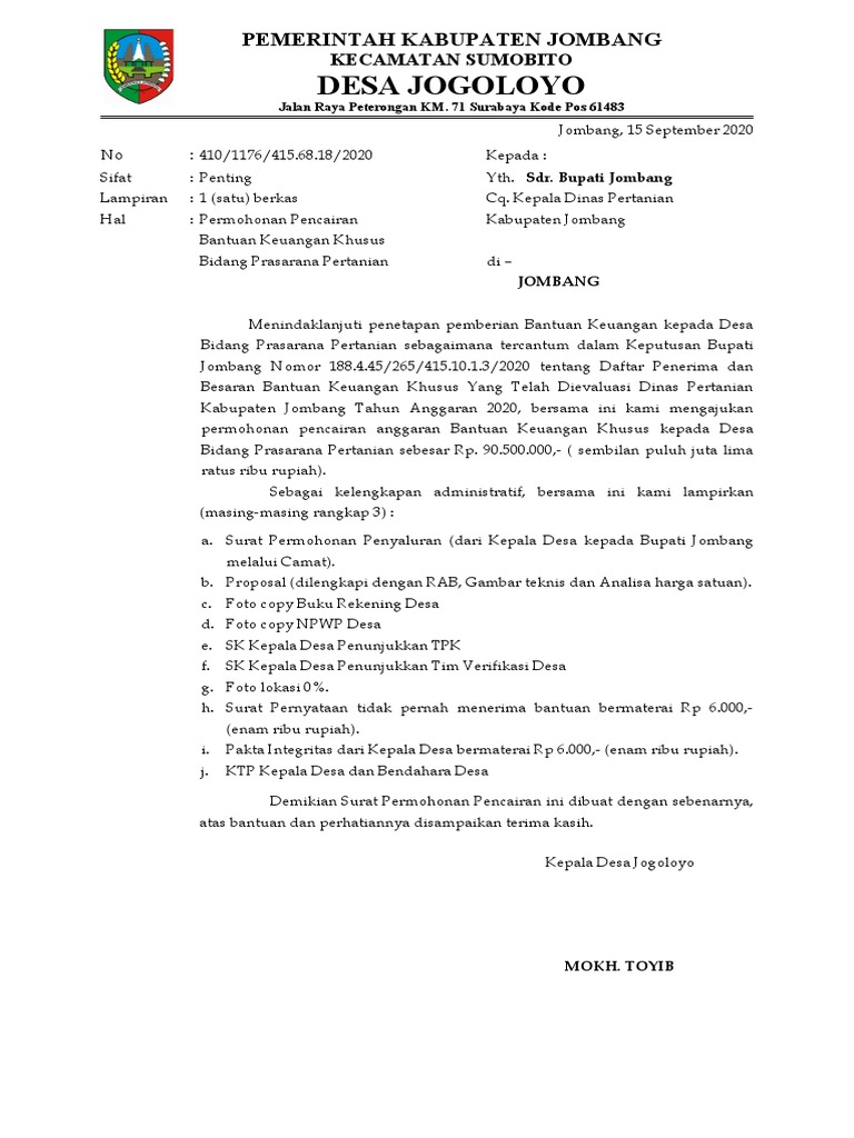 Permohonan Pencairan | PDF