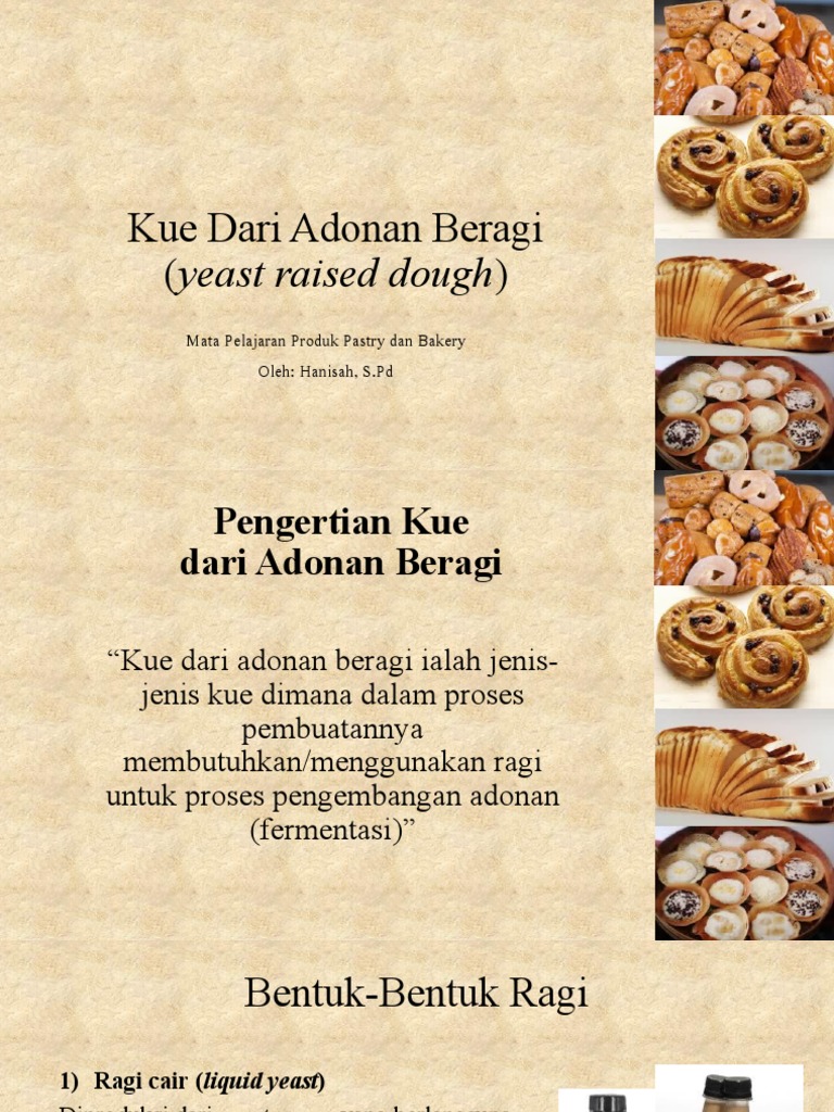 Jenis Ragi untuk Kue Beragi | PDF