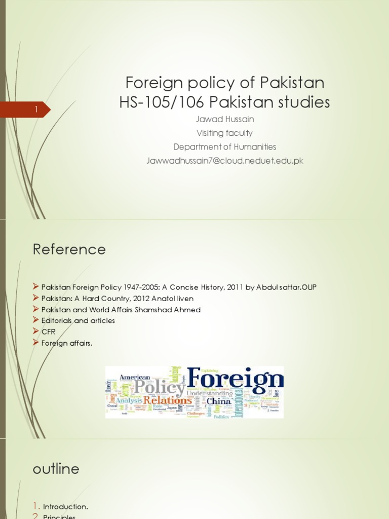 Overview of Pakistan's Foreign Policy 1947-2005 | PDF | Soviet–Afghan ...