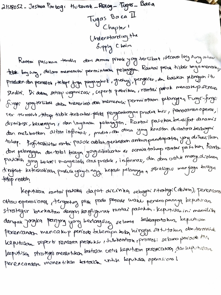 RELOG Tugas Baca2 21S18052 | PDF