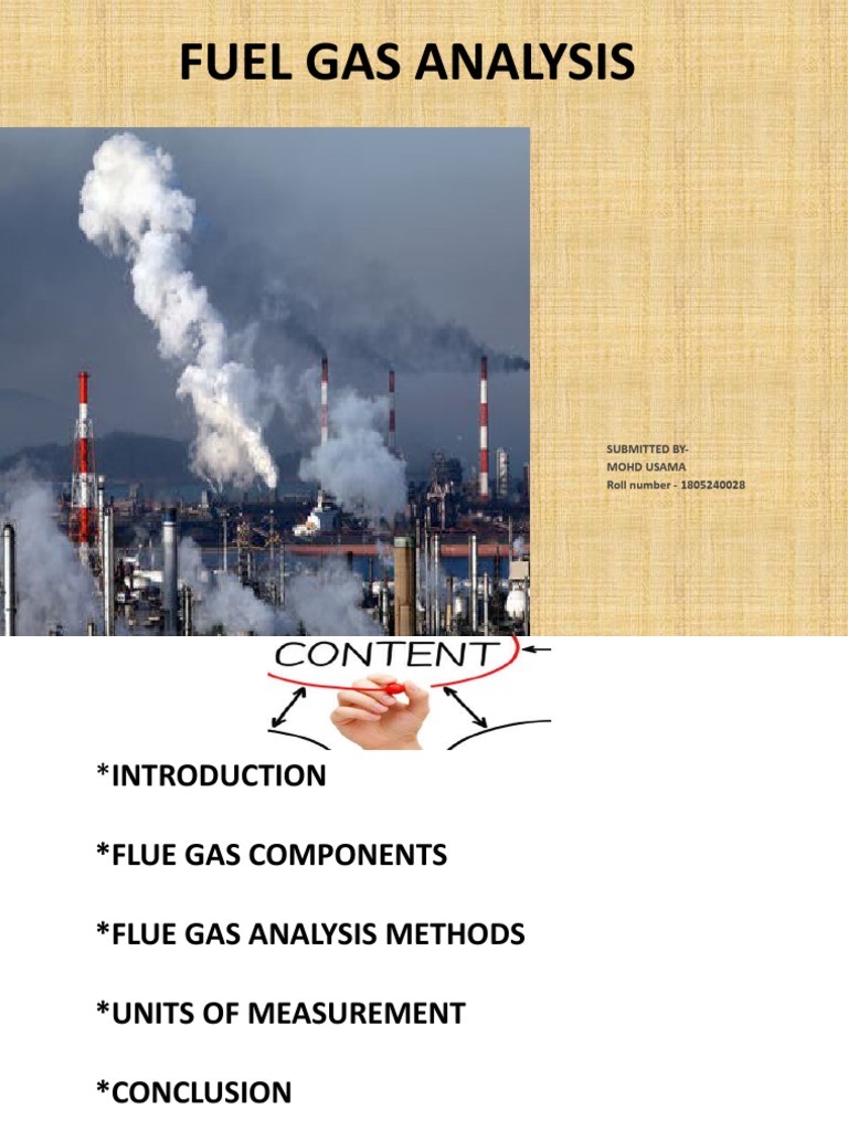 Fuel Gas Analysis: Submitted By-Mohd Usama Roll Number - 1805240028 ...
