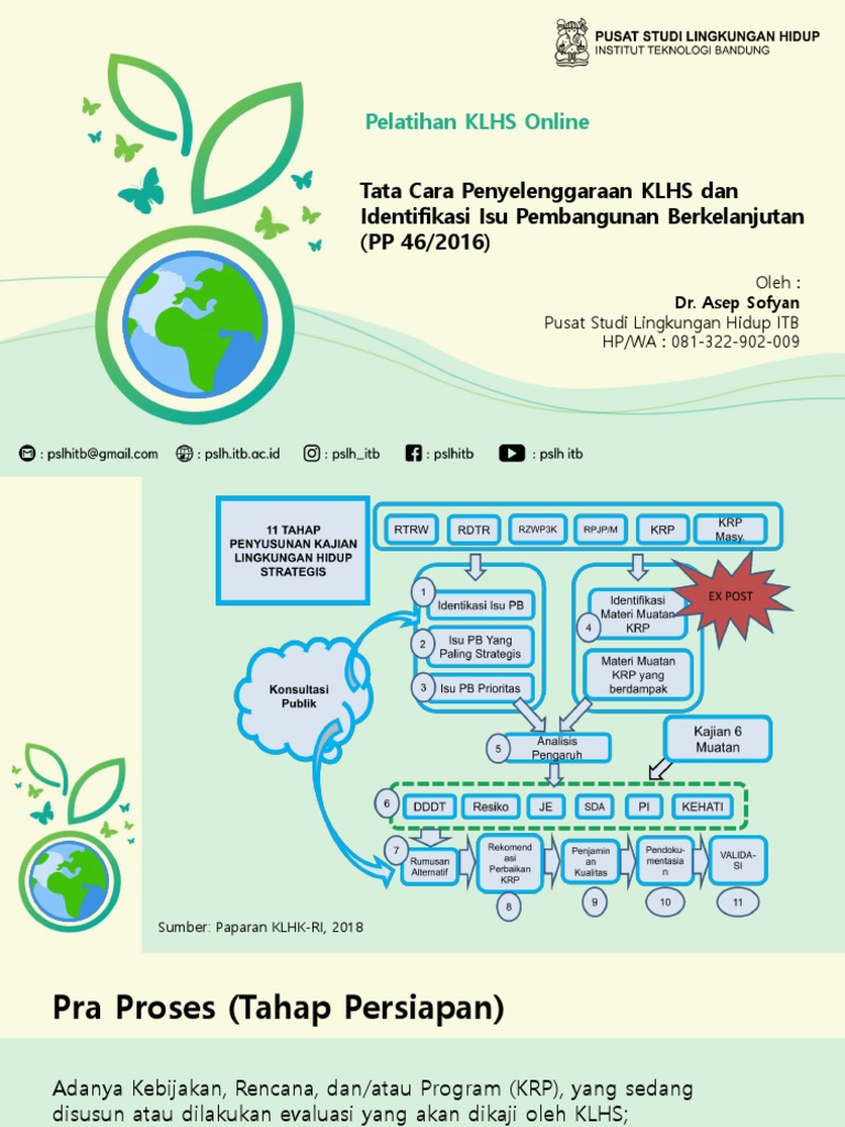 Tata Cara Penyelenggaraan KLHS - Asep Sofyan | PDF | Seni | Sains ...