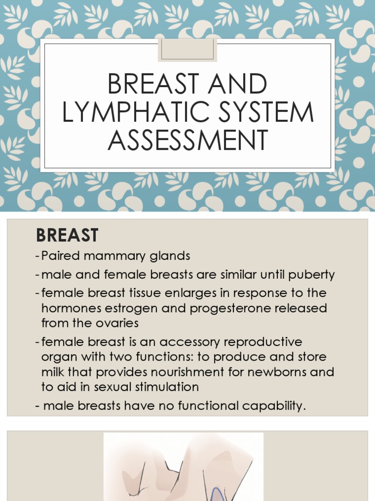 Breast and Lymphatic System Assessment | Download Free PDF | Nipple ...