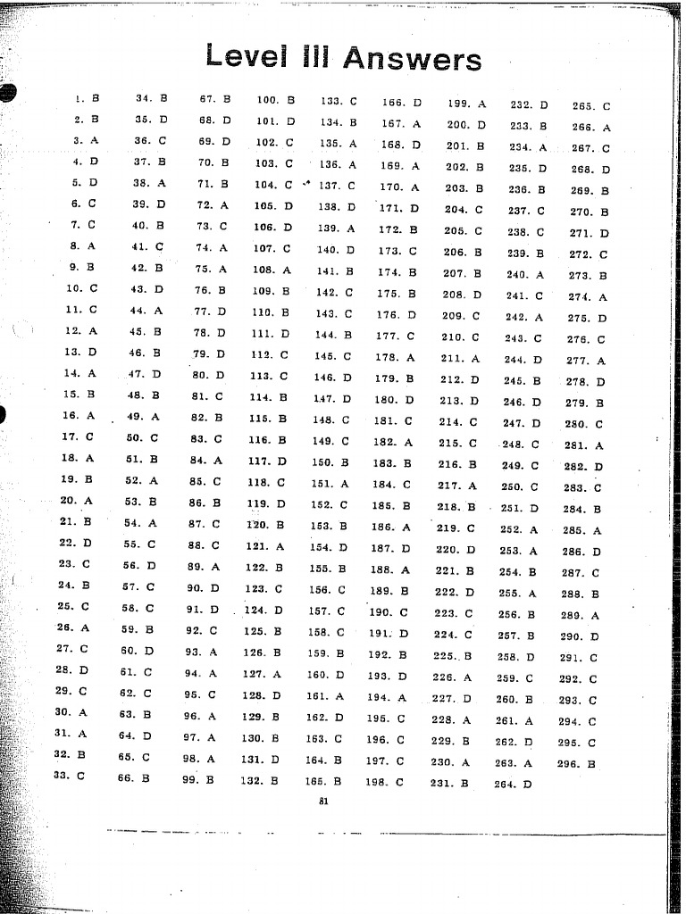 Asnt Level I II III Questiongs Answers | PDF