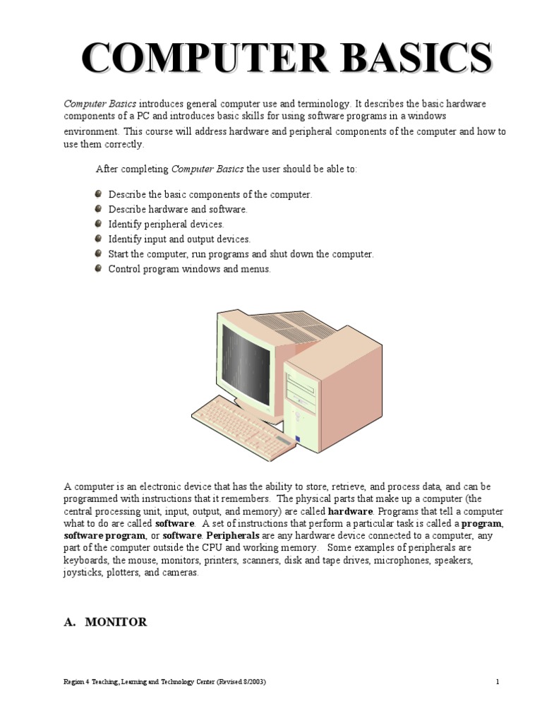 Computer Basics | PDF