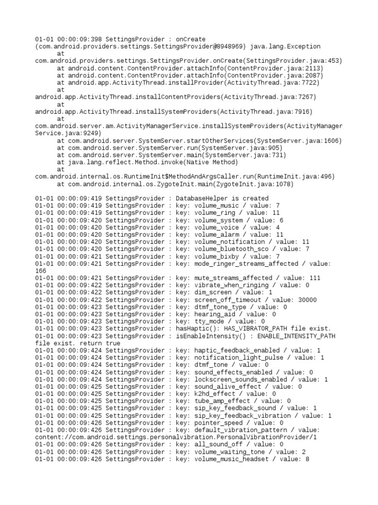Settingsprovider | PDF | Computer Programming | Computer Science
