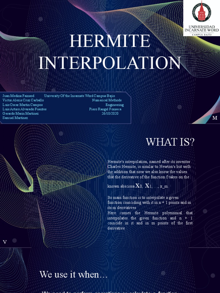 Hermite Interpolation Method Pdf Teaching Mathematics