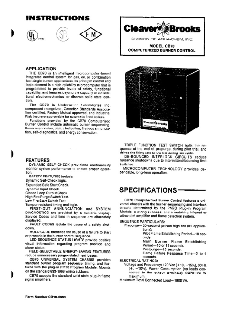 Manual Cleaver Brooks | PDF