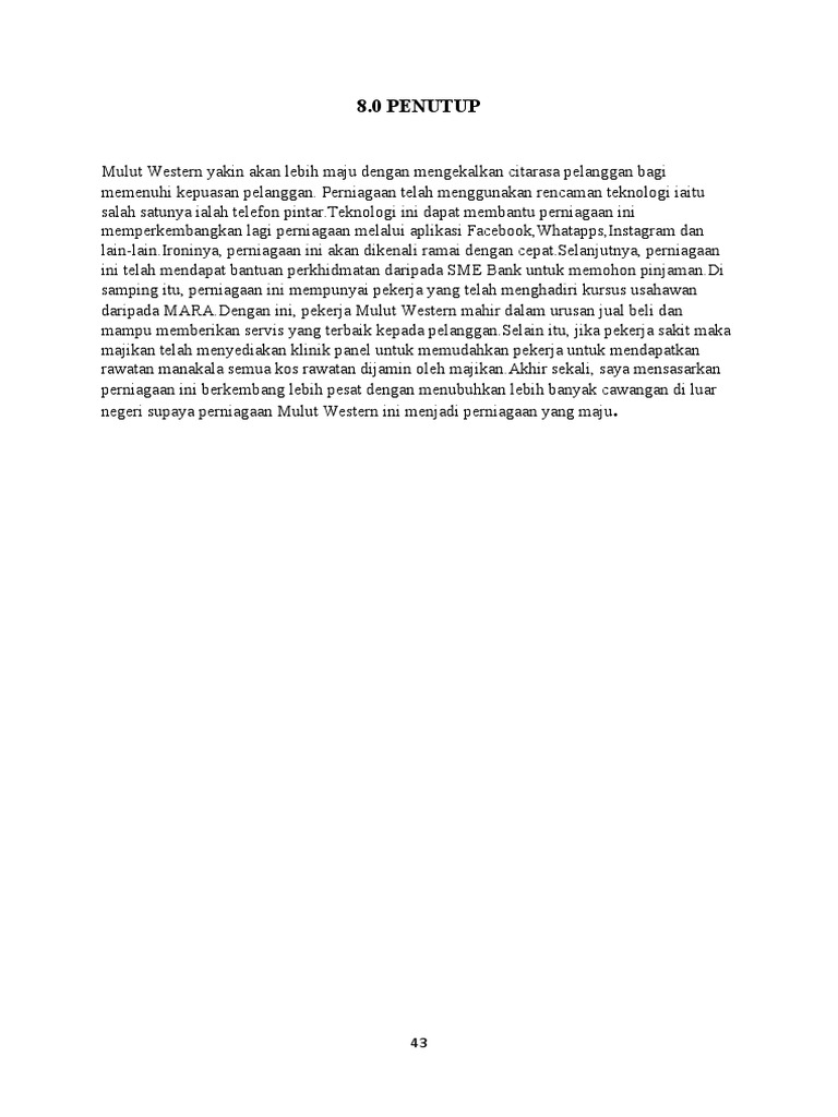 8.0 Penutup | PDF