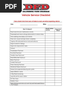 Daily Checklist Lorry | PDF | Vehicles | Land Vehicles