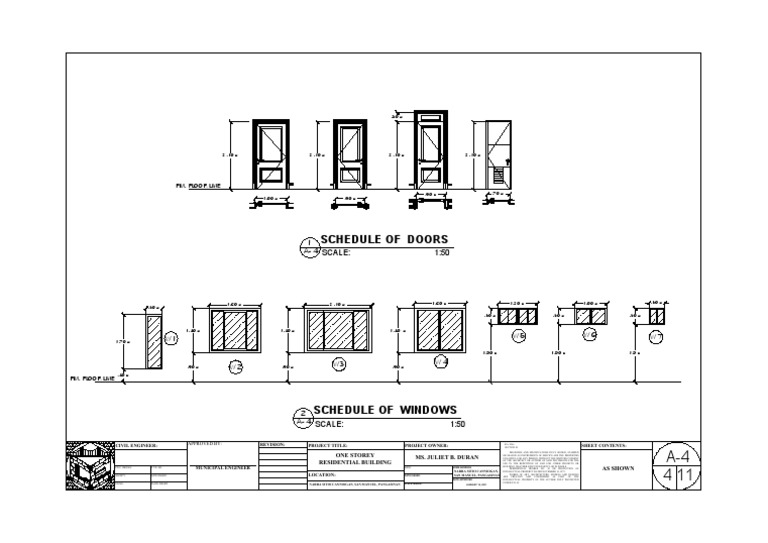 Schedule of Doors and Windows | PDF | Business