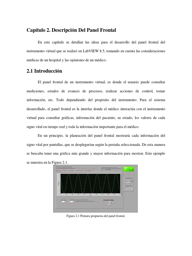 Panel Frontal LabVIEW | PDF | Corazón | Electrocardiografia