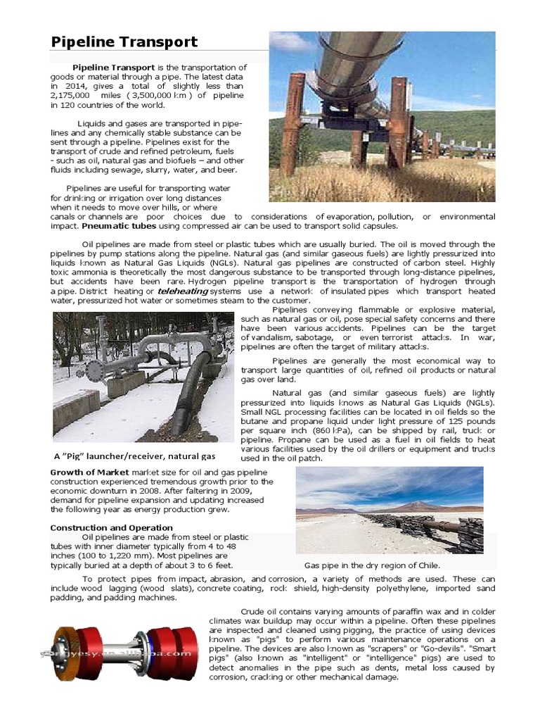 9 Pipeline Transportation | PDF | Pipeline Transport | Natural Gas