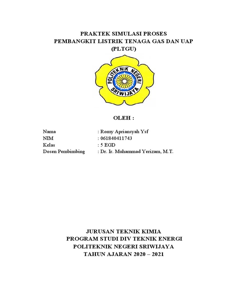 Simulasi Proses PLTGU: Panduan Lengkap | PDF | Sains & Matematika ...