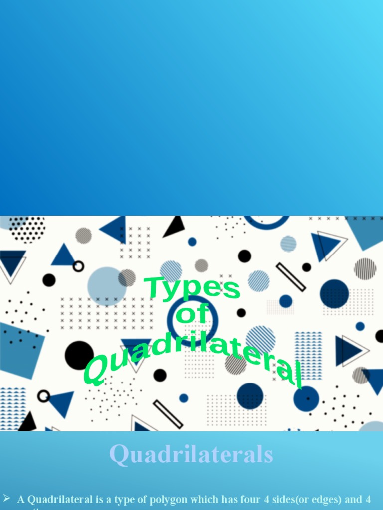 Types of Quadrilaterals | PDF