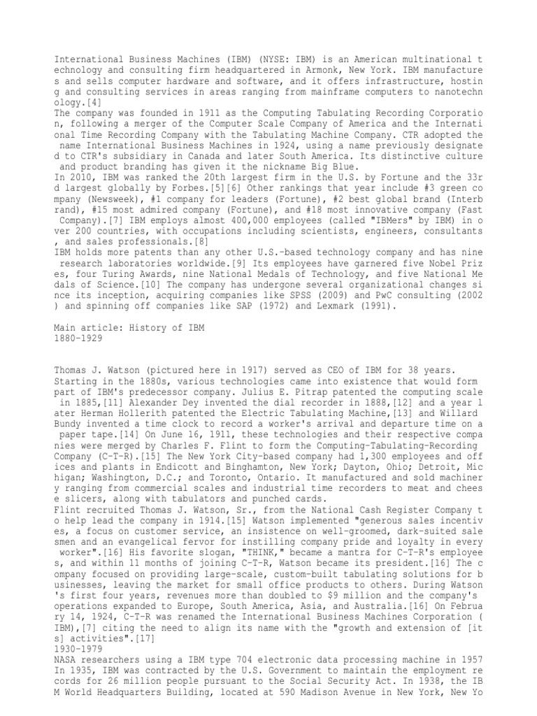 Ibm Wiki | PDF | Ibm | Computing