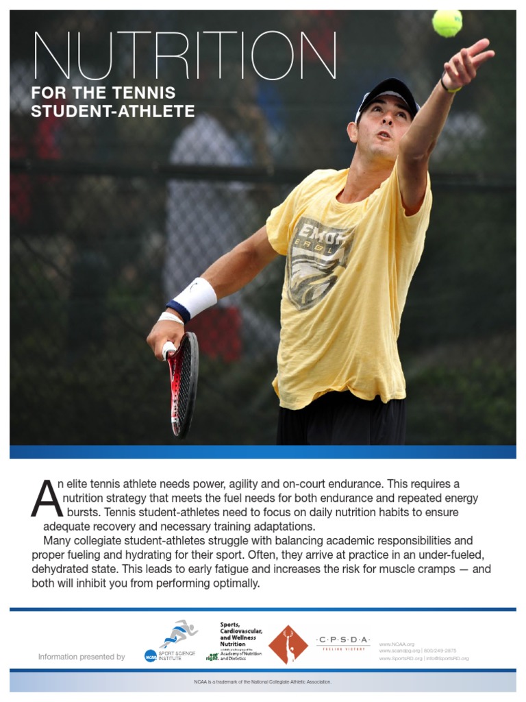 Nutrition: For The Tennis Student-Athlete | PDF | Dehydration ...