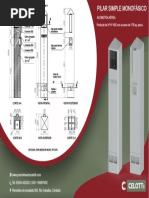 Pilar Multiuso Simple Trifásico Con Caja de Toma | PDF