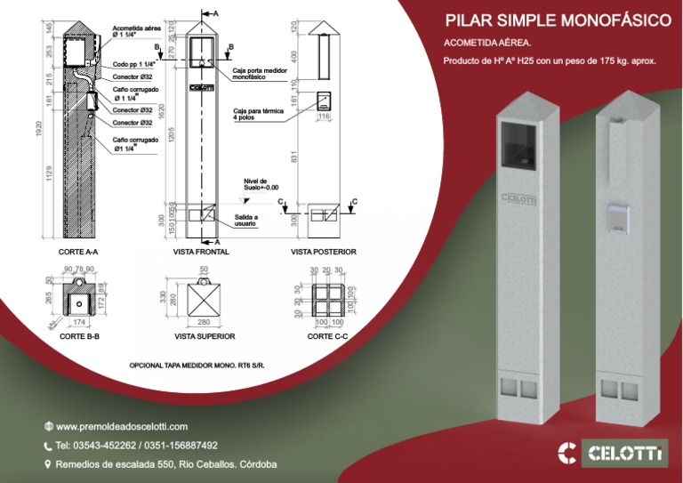 Pilar Simple Monofasico | PDF