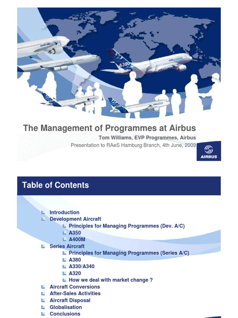 The Management of Programmes at Airbus | PDF | Aeronautics | Airliner
