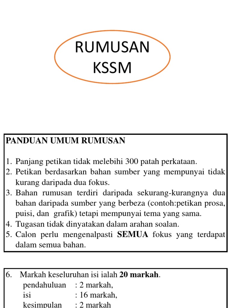Rumusan Kssm F4 Pdf