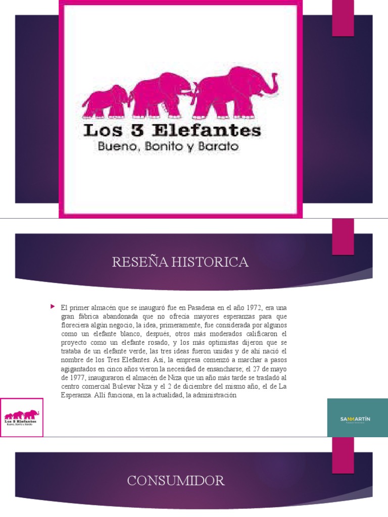 Historia y Éxito de Los Tres Elefantes | PDF | Empresas | Business