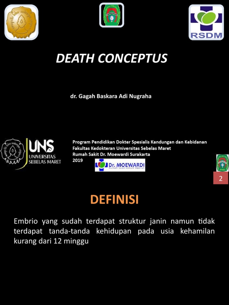 Death Conceptus, Missed Abortion, Fetal Death-Rev | PDF