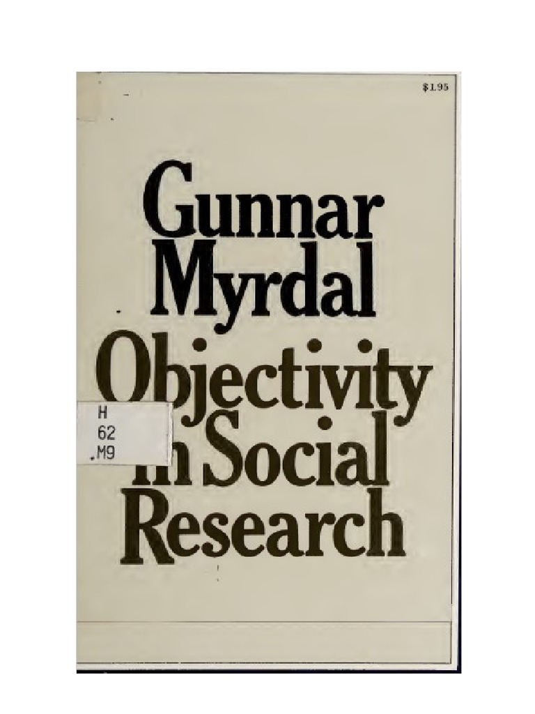 Gunnar Myrdal-Objectivity in Social Research | PDF