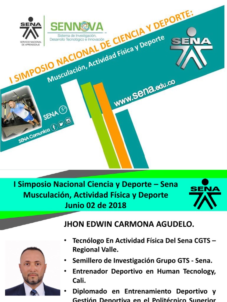 1 Simposio Sena Jhon Edwin Carmona - PDF Versión 1 | PDF | Índice de ...