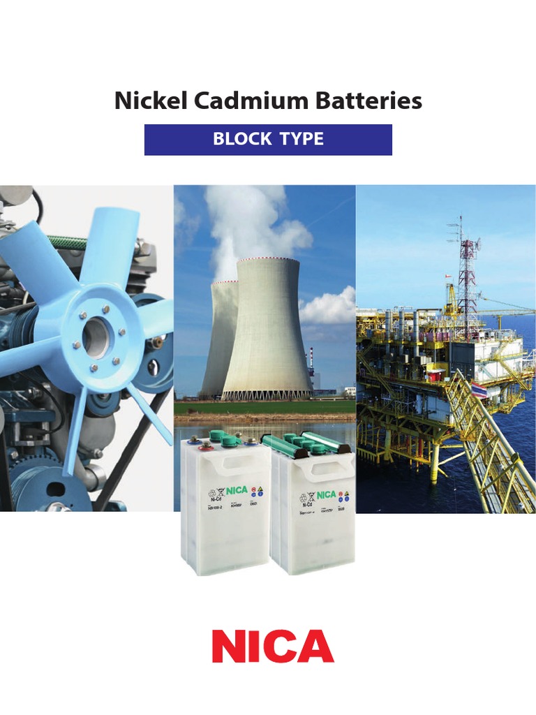 Nica Ni-Cd Batteries for Industrial Use | PDF | Rechargeable Battery ...