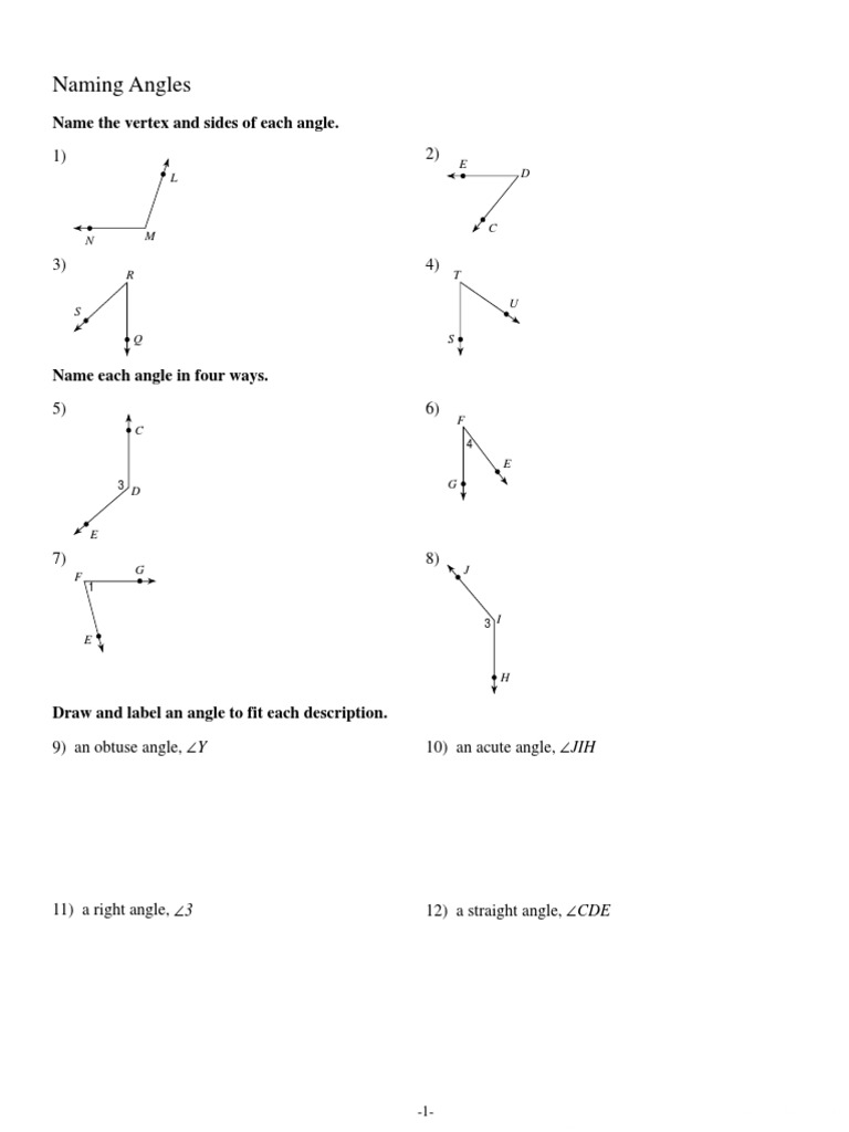 2-Naming Angles | PDF | Rotation | Classical Mechanics