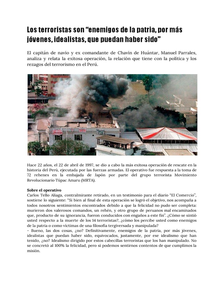 Entrevista - Manuel Parrales | PDF | Violencia | Thriller y crimen