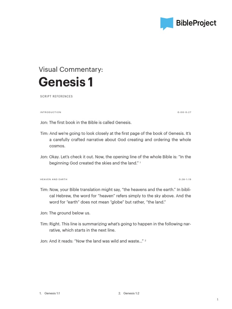 VC - Genesis-1 - Script Reference - Final | Download Free PDF | Genesis ...