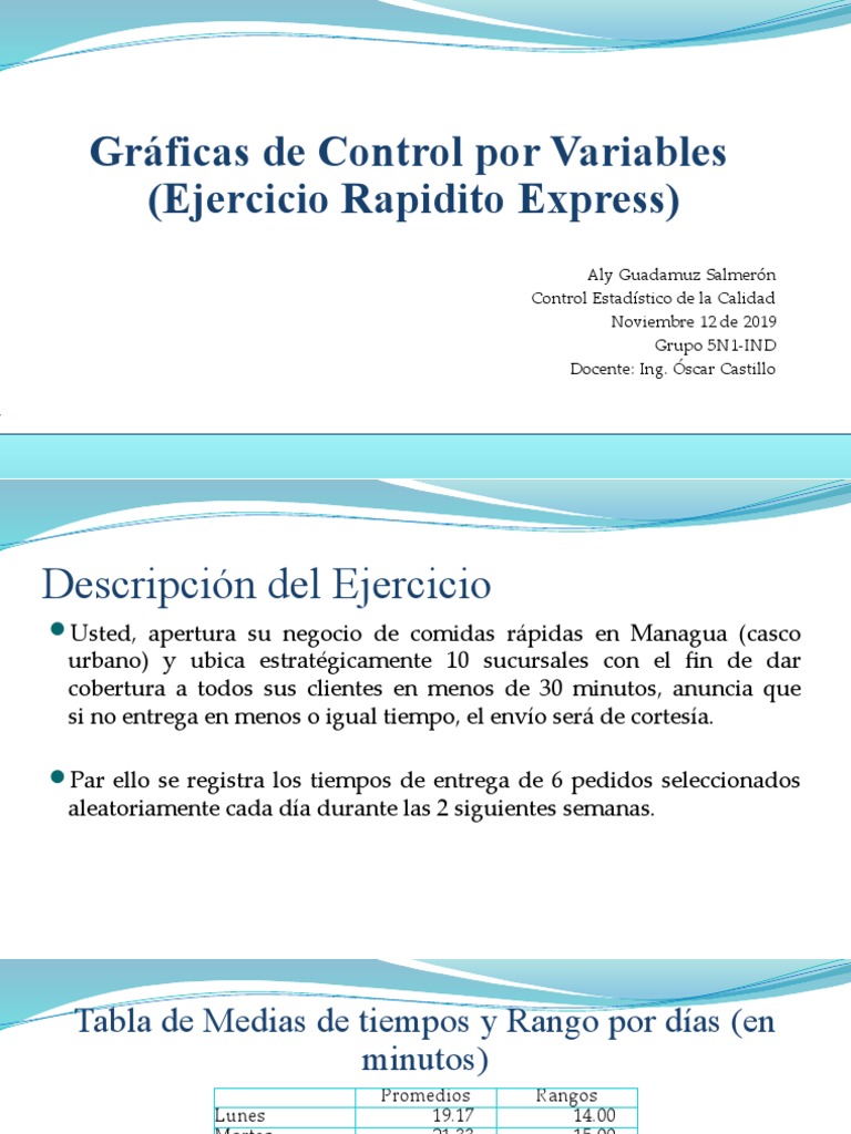 Gráficas de Control Por Variables | Descargar gratis PDF | Enseñanza de ...
