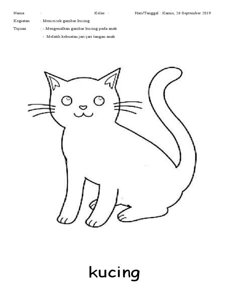 Mencocok Gambar Kucing | PDF