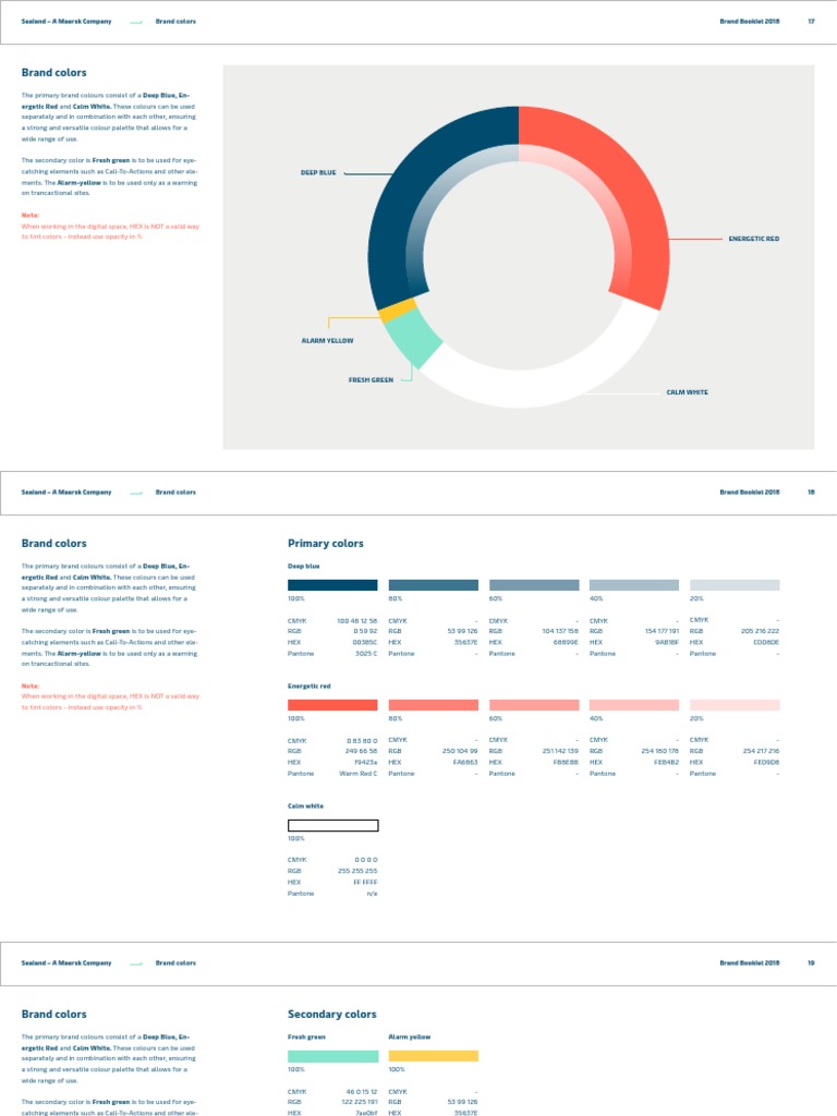 Sealand-A Maersk Company - BrandBooklet - vs01 | PDF | Rgb Color Model ...