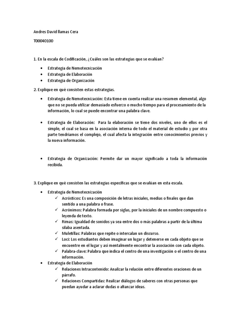 Escala de Codificacion | PDF | Información | Palabra