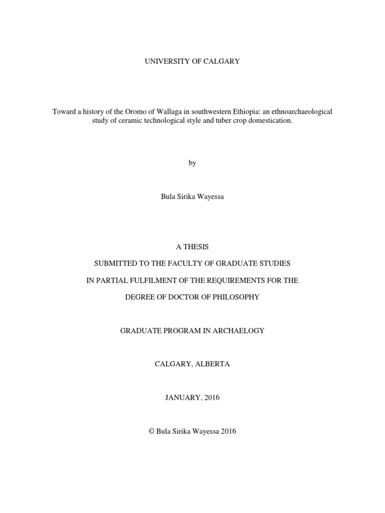 Toward A History of The Oromo of Wallaga | PDF | Pottery | Ethiopia