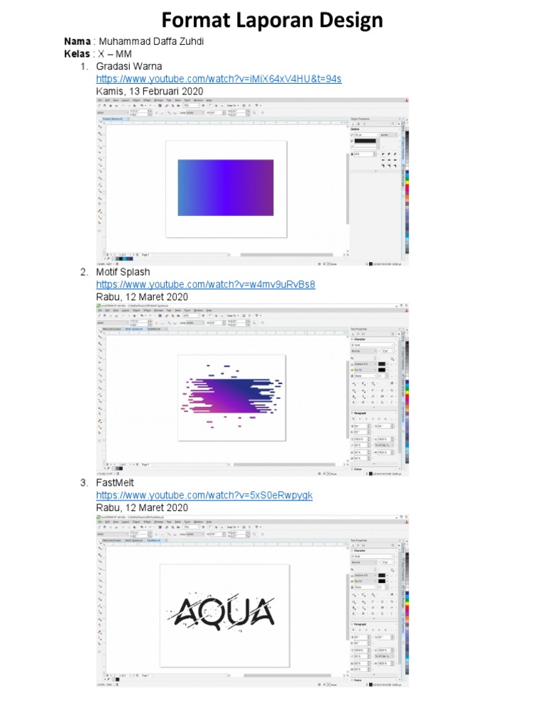 Format Laporan Design | PDF