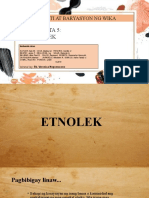 Etnolek | PDF
