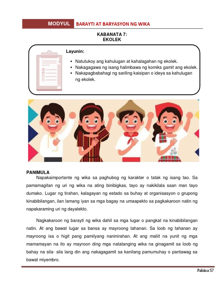 Kabanata 7 Ekolek | PDF