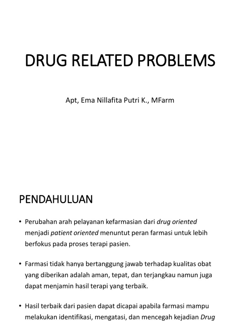 Drug Related Problem | PDF