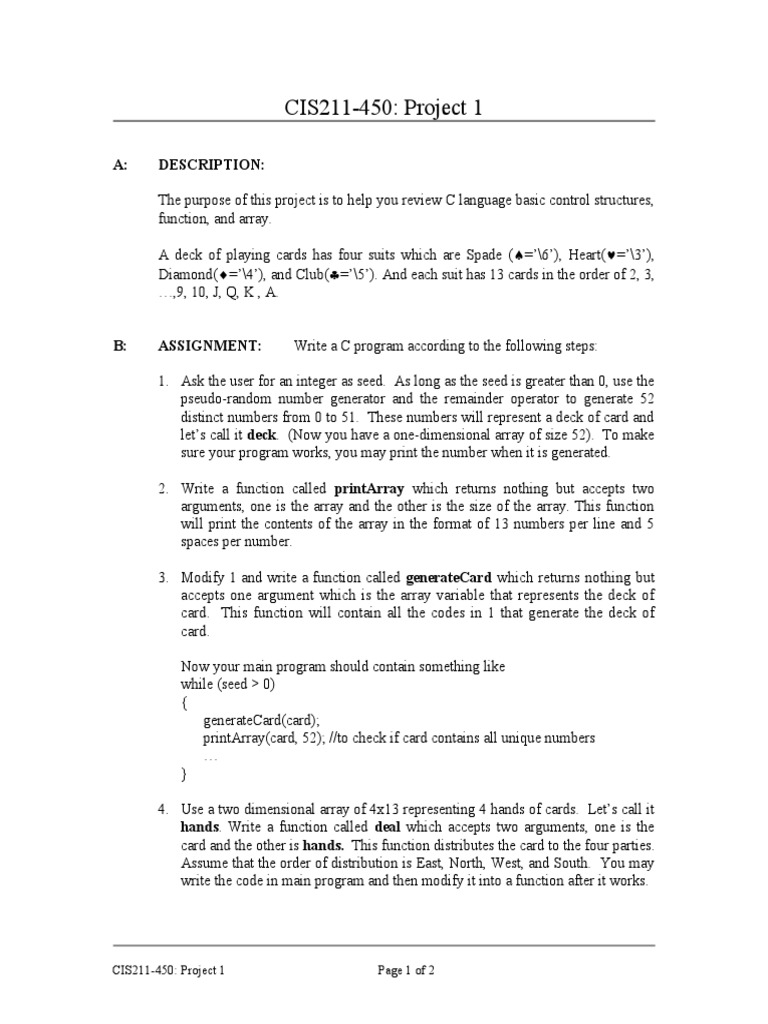 P 1 Card | PDF | Subroutine | Array Data Structure