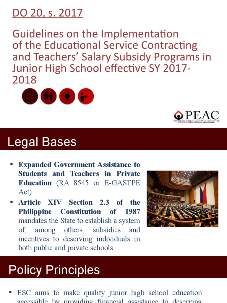 TSS and ESC Guidelines for Teachers | PDF | Teachers | Policy