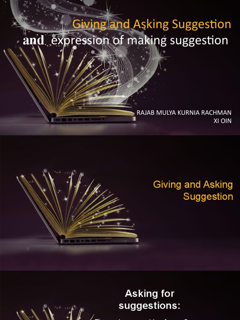 RAJAB XI OIN - Giving and Asking Suggestion | PDF