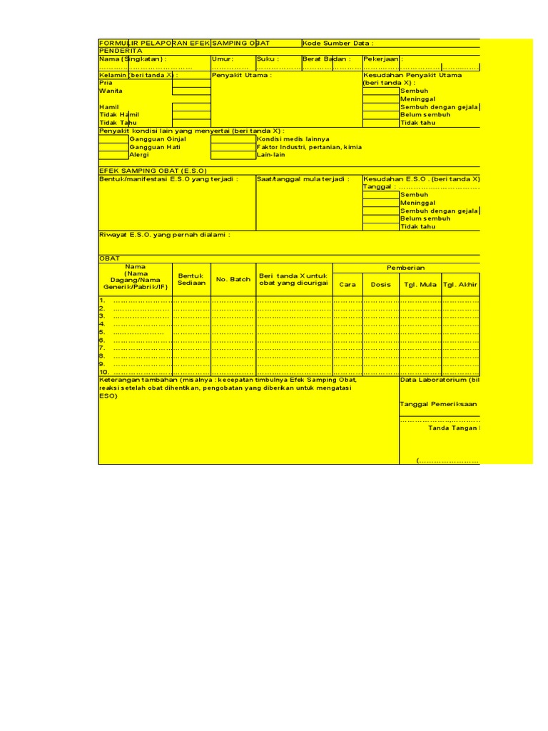 Kartu Kuning Meso | PDF